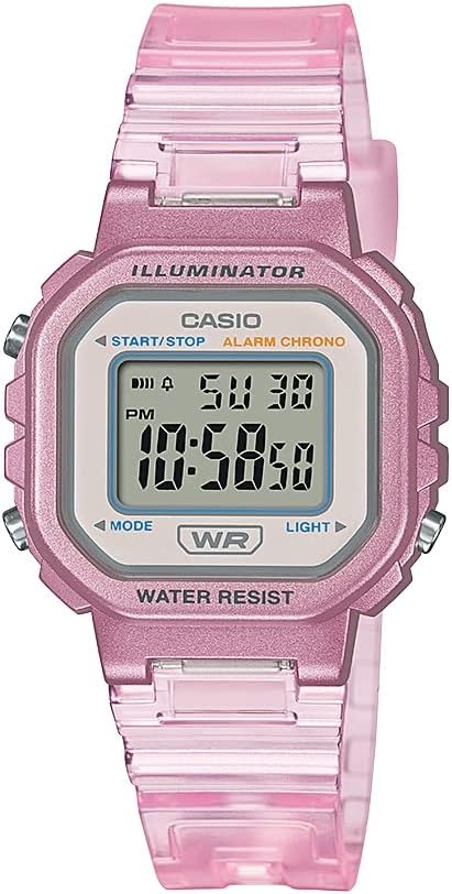 Amazon.com: Casio LA20WH Series | Women's Digital Watch | Pink | Water ...
