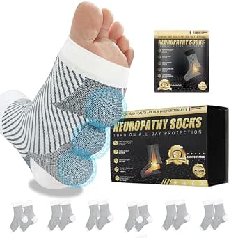 Amazon.com : 6PC Neuropathy Socks for Women Men Compression Neuropathy ...