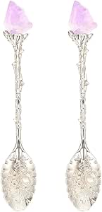 Amazon.com: DECHOUS 2Pcs Fancy Spoons, Amethyst Vintage Spoons Small ...