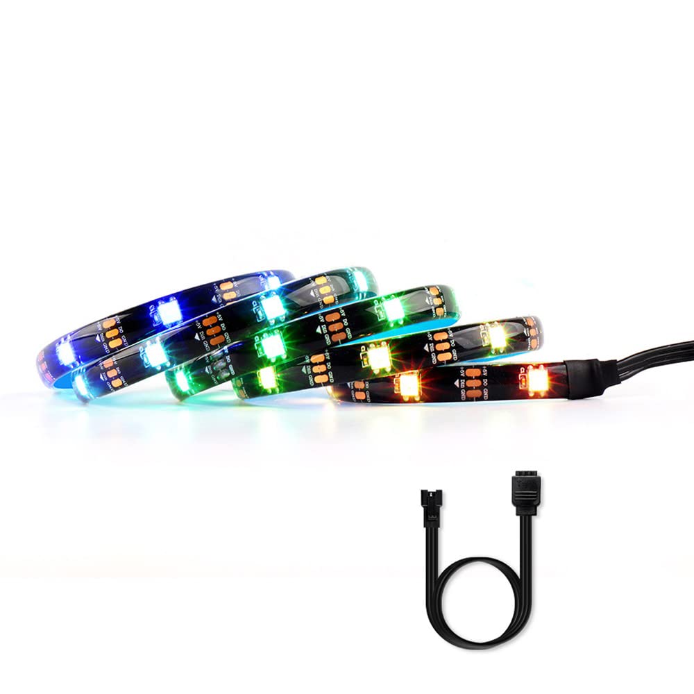 Amazon.com: Vrabocry LED Strip Light RGB 5V Addressable 5050 Strip for ...