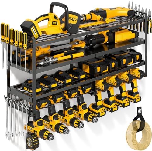 Amazon.com: POKIPO Large Power Tool Organizer Wall Mount, Heavy Duty ...