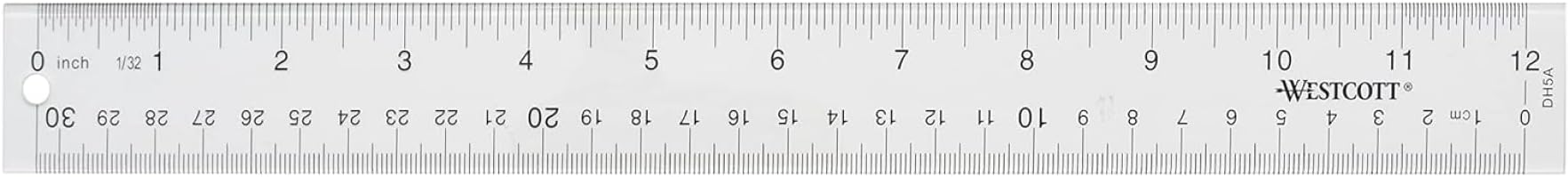 Amazon.com: Westcott 10415 Stainless Metal Ruler with Non-Slip Cork ...