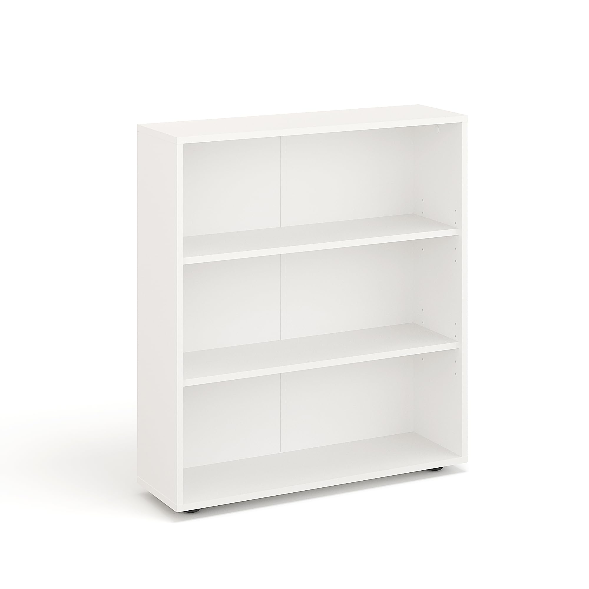 KOMTO Regal 80 cm breit Weiß - Bücherregal mit 3 Ebenen und ...