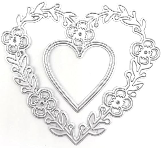 Amazon.com: Hollow Hearts Metal Die Cuts,Love Heart Shape Strip Wedding ...