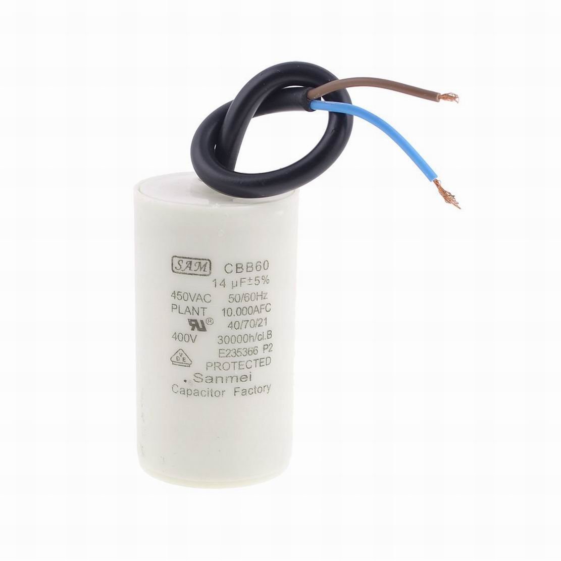 Amazon.com: Ugtell Motor Capacitor Cbb60 capacitance 14Uf, 450Vac ...