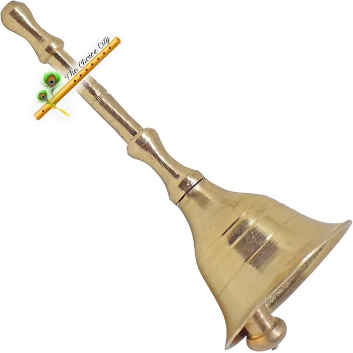 Buy de'smat Handmade Traditional Pooja Prayer Bell Pooja Ghanti Brass ...