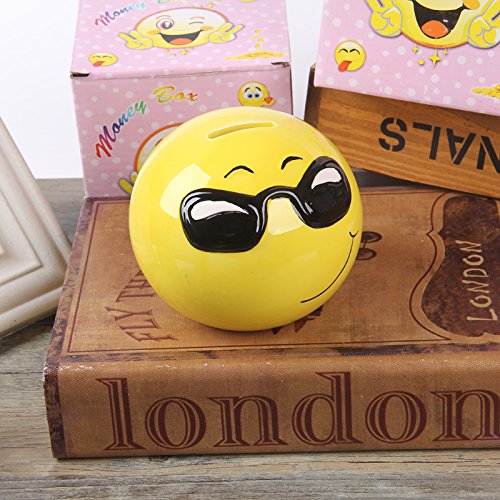 Jagmag® Emoji Smiley Money Bank/Piggy Bank/Coin Box ® Smiley Birthday ...