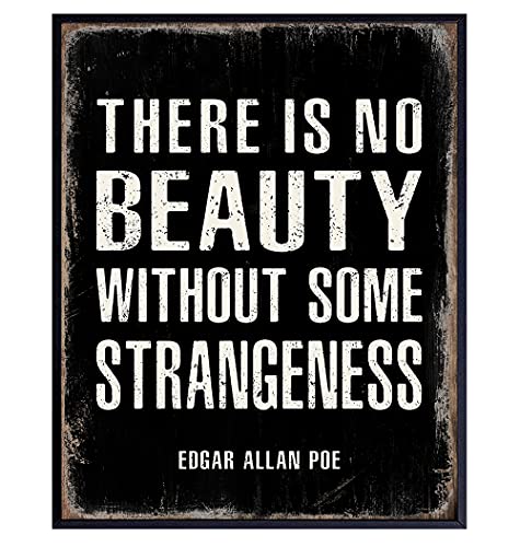 Amazon.com: Edgar Allan Poe Quote Art Print - Goth Room Decor Poster ...