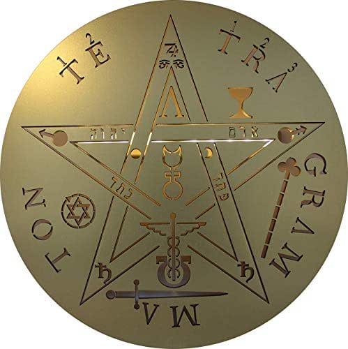 Amazon.com: Handmade 12-Inch Laser-Cut Wall Art with Gold-Painted ...