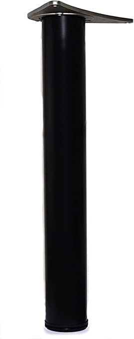 4 x 710mm Adjustable Black Breakfast Bar Worktop Support Table Leg 60mm ...