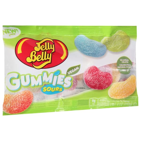 Amazon.com : Jelly Belly, Gummies Vegan Sours, 4 Ounce : Grocery ...