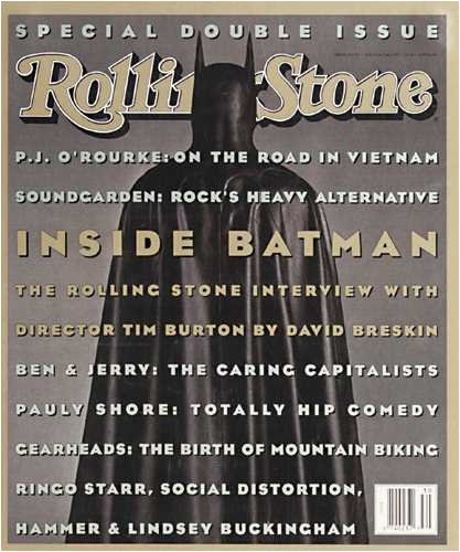 Rolling Stone Magazine July 9-23, 1992 Issue 634/635 Batman Cover ...