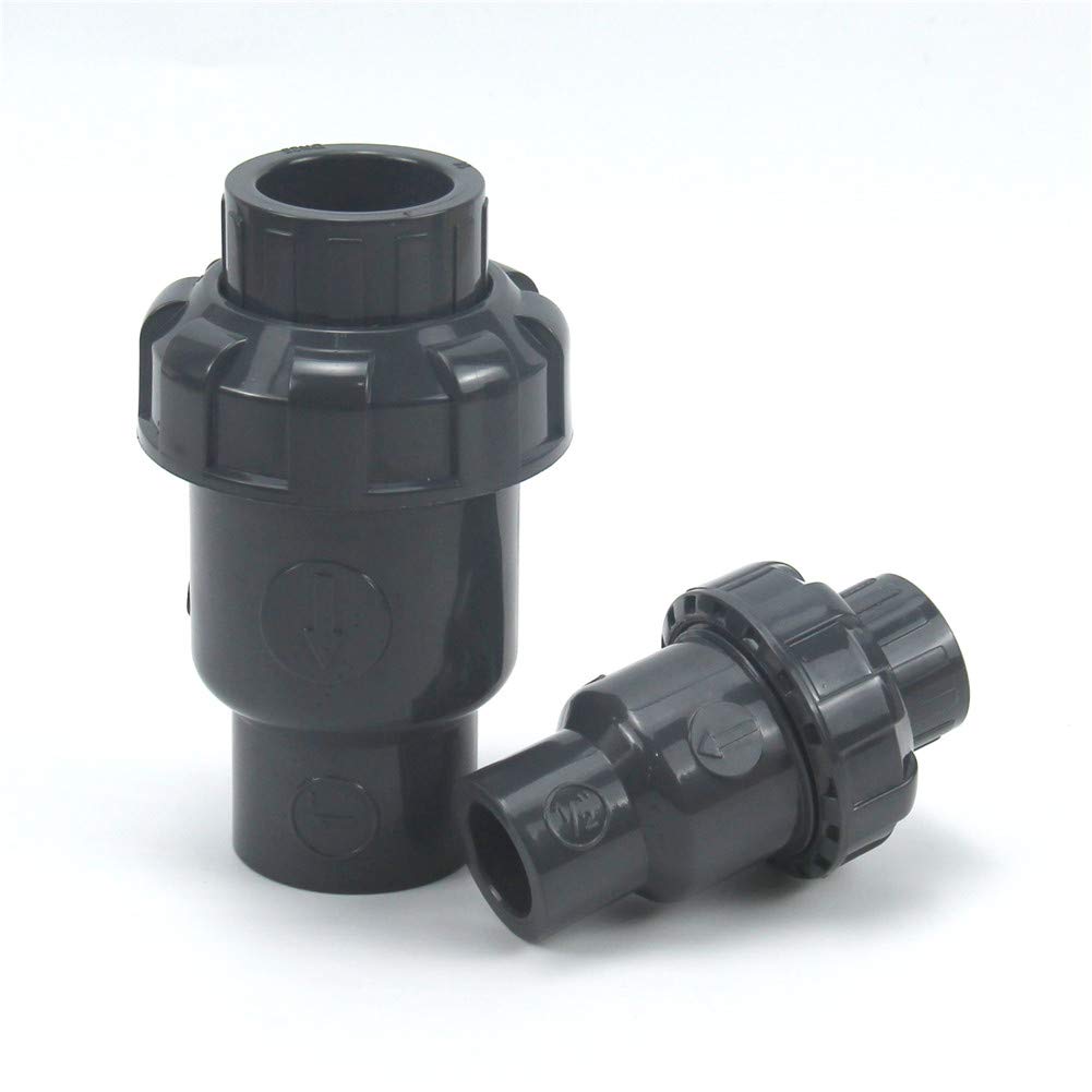 Buy 1pcs 20mm 25mm 32mm 40mm 50mm 63mm 75mm 90mm 110mm check valve PVC ...