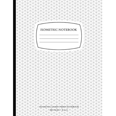 Isometric Graph Paper Notebook - 200 Pages, 8.5 x 11 Australia | Ubuy