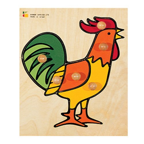 Amazon.com: Large Knobbed Puzzle-Rooster : Toys & Games