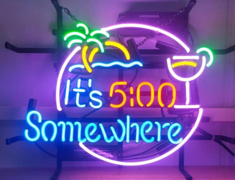 Amazon.com : Extra Parrot Lady Luck Metal Frame Neon Sign 42X32CM Real ...