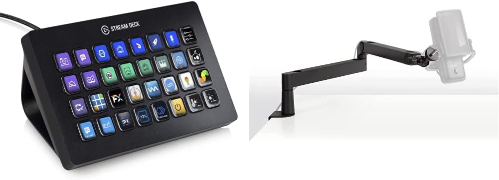 Elgato Stream Deck XL – Advanced Stream Control Wave Mic Arm LP ...