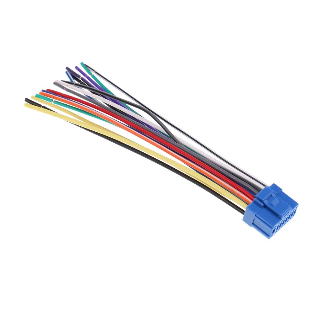 Buy 16Pin Copper Wire Harness Blue Plug Connector Adaptor Assembly ...
