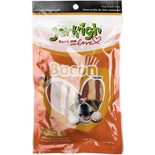 Buy Jerhigh Bacon Energy Real Chicken Meat 100GM (Pack of 4) Online at ...