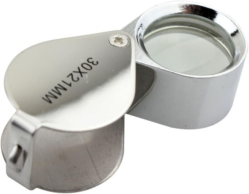 Amazon.com: iKKEGOL 30 X 21mm Glass Jeweler Loupe Loop Eye Magnifier ...