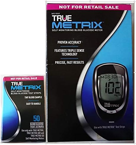 Amazon.com: TRUE METRIX Meter Only plus 50 METRIX Test Strips : Health ...