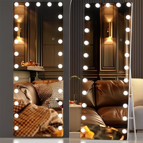 Amazon.com: OUYOBO Full Length Mirror with Lights, 75" x 28" Led ...