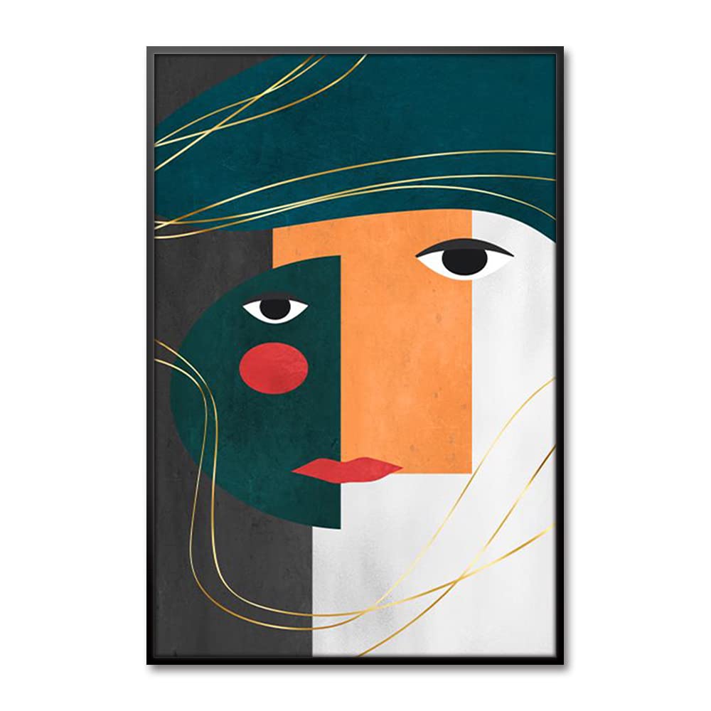 Dibujo Abstracto Colorido De Cara Cuadro Para Pintar Con Números
