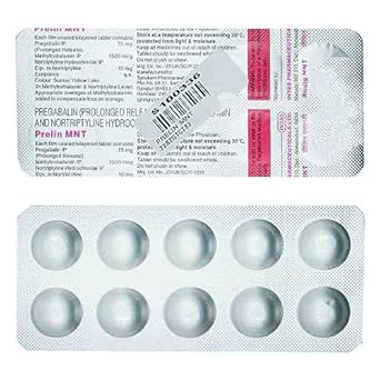 Prelin Mnt 75/1500/10 - Strip of 10 Tablets : Amazon.in: Health ...