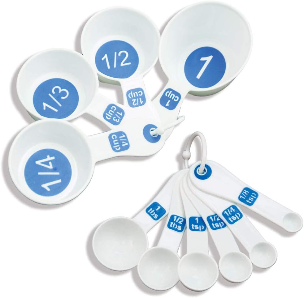 Amazon.com: EZ Large Print Measuring Cup and Spoon 11-pc Set: Home ...