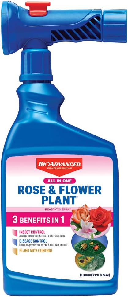 Amazon.com : BioAdvanced All-in-One Rose & Flower Plant Care, Ready-to ...