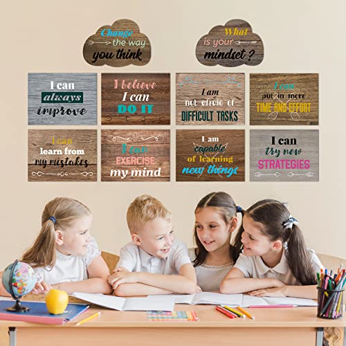 Growth Mindset Posters Bulletin Board Decorations 20 Pcs Positive ...