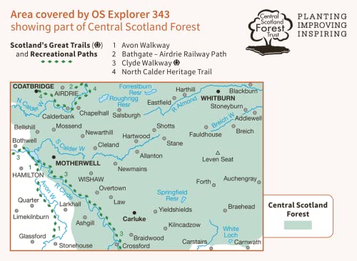 Motherwell & Coatbridge Map | Whitburn & Carluke | Ordnance Survey | OS ...