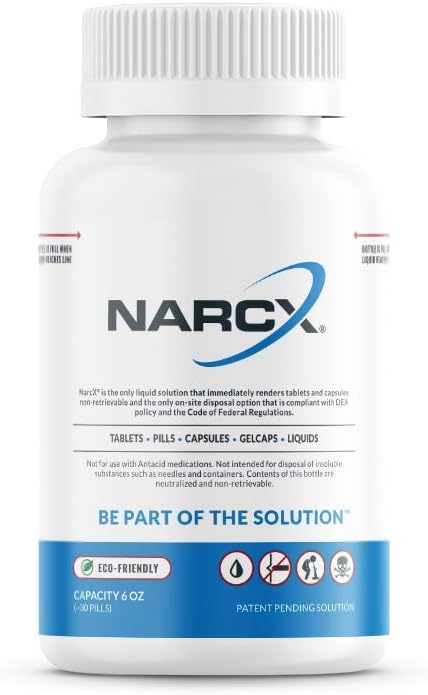 Amazon.com: NarcX Medication & Drug Disposal System, Destroys Opioids ...