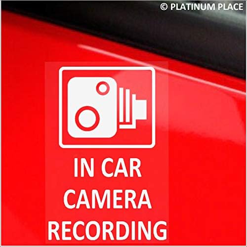 Platinum Place 4 x EXTERNAL In Car Camera Recording CCTV Sticker ...