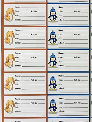 SYNC Name Slips for School Notebook 35 Pieces Labels Stickers for Kids ...