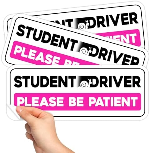Amazon.com: Stickios Non-Magnetic Student Driver Stickers - Removable ...