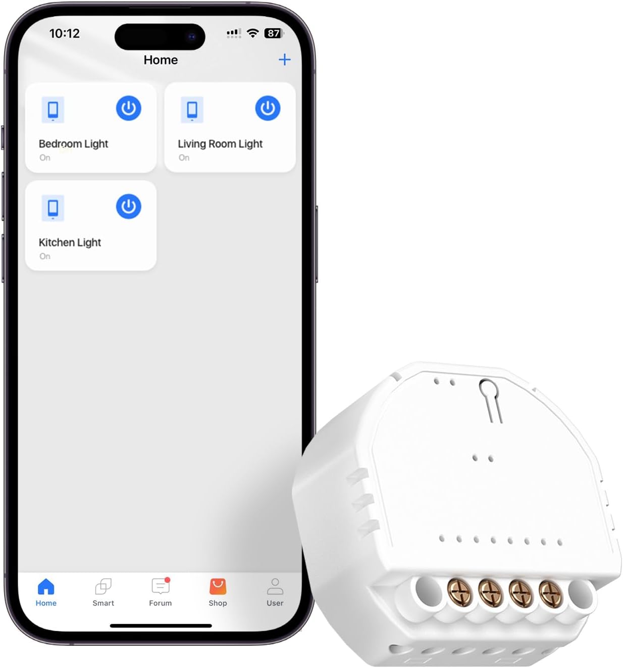 MHCOZY 1 Channel 12V ZigBee Smart Relay Switch, Adjustable Selflock and ...