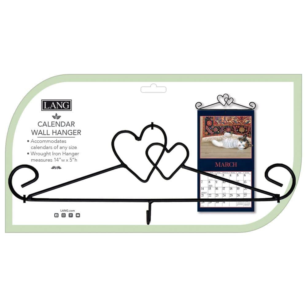 Snapklik.com : Companies, Heart Wrought Iron Calendar Hanger