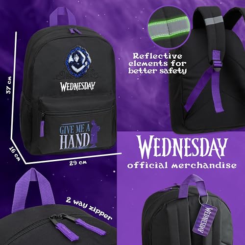 Wednesday School Backpack for Kids and Teenagers 37 x 29cm with Water ...