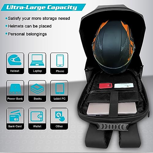 Snapklik.com : Crelander LED Motorcycle Backpack Programmable Helmet ...