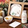 Amazon.com: Nitial Christmas Cookies for Santa Plate Christmas ...