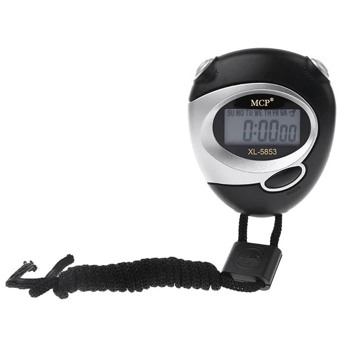 SMIC Electronic Stopwatch Sport Timer Lap Split Digital Stopwatch with ...