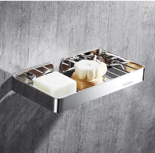THEODORE Stainless Steel Soap Dishes, Self Adhesive Bar Soap Holder ...