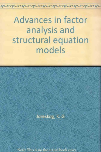 Amazon.com: Advances in factor analysis and structural equation models ...