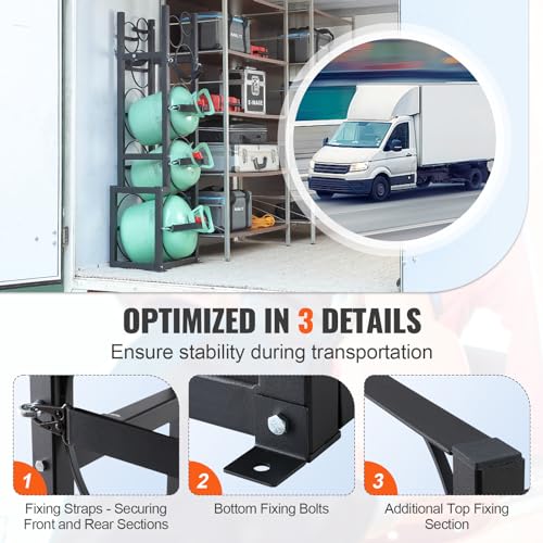 VEVOR Refrigerant Tank Rack - 5 Shelves, Vehicle Mount - Future of Food
