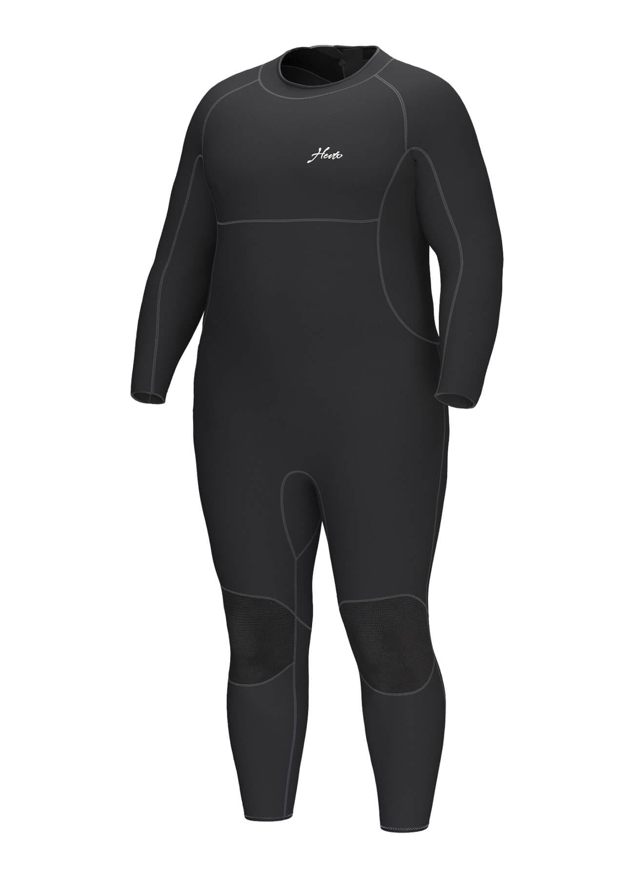 Snapklik.com : Hevto Plus Size Wetsuit Men 5/4mm Neoprene GBS Big Full ...