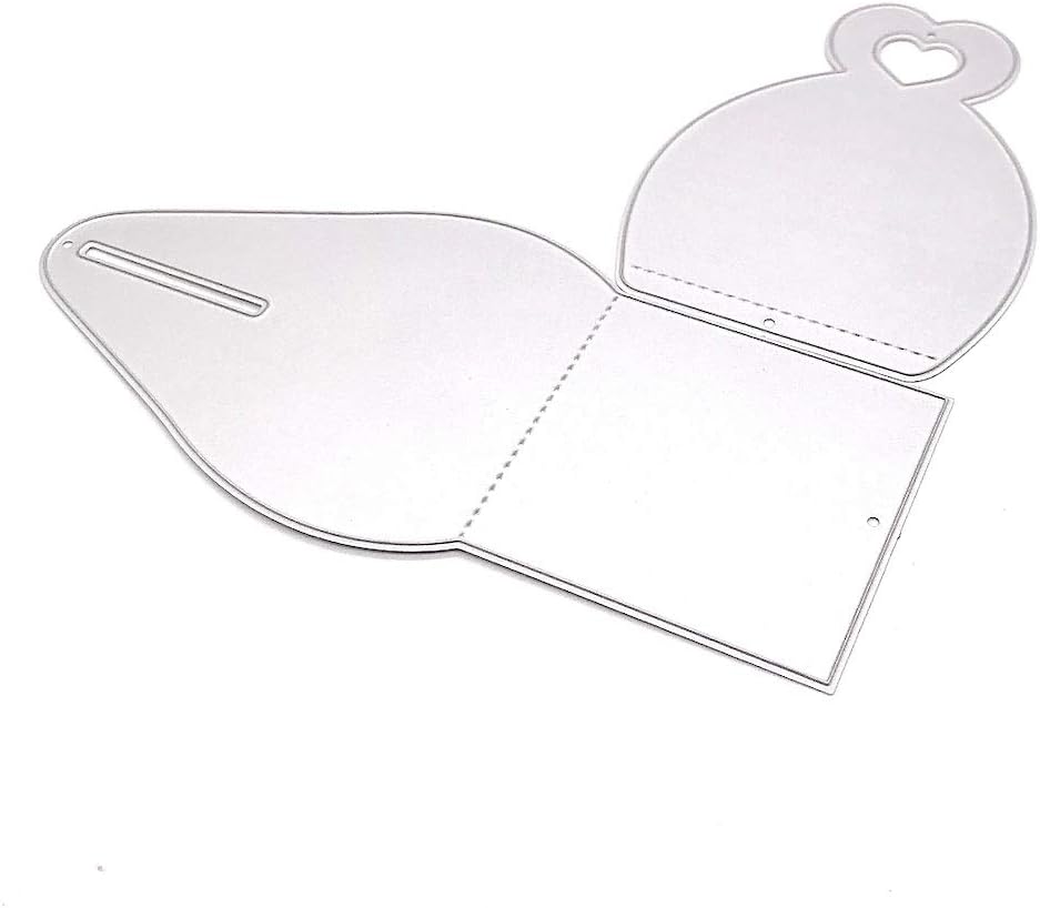 Amazon.com: Silver Metal Cutting Dies Candy Gift Box Embossing Stencil ...