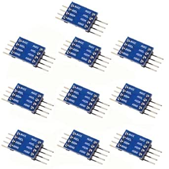 IIC I2C 2 Way Logic Level Converter Module, 10 Pcs 3-5V Bi-Directional Converter Shifter Module ...