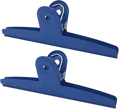 Amazon.com : GUKBIAY Extra Large Bull Clips 2 Pack 12 Inch Blue Jumbo ...