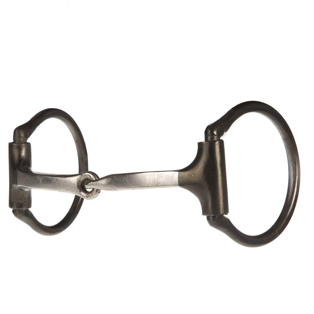 Snapklik.com : Square Smooth Snaffle Offset D-Ring